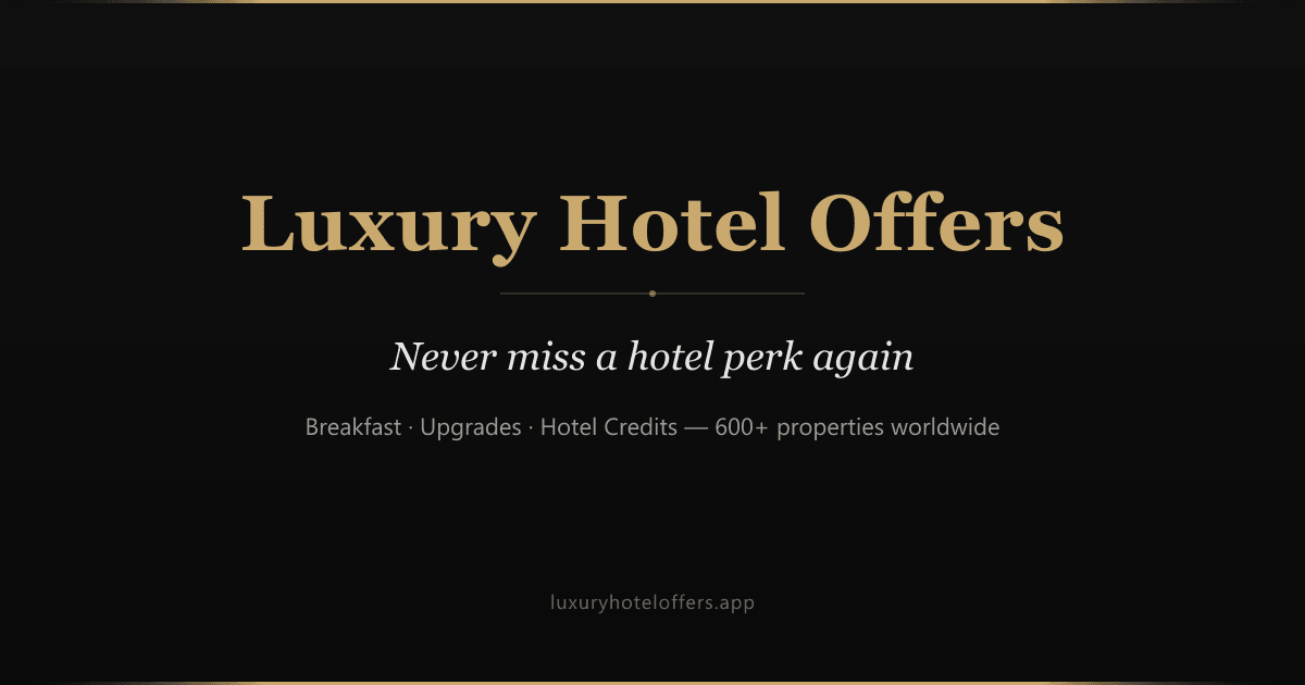 Luxury Hotel Offers